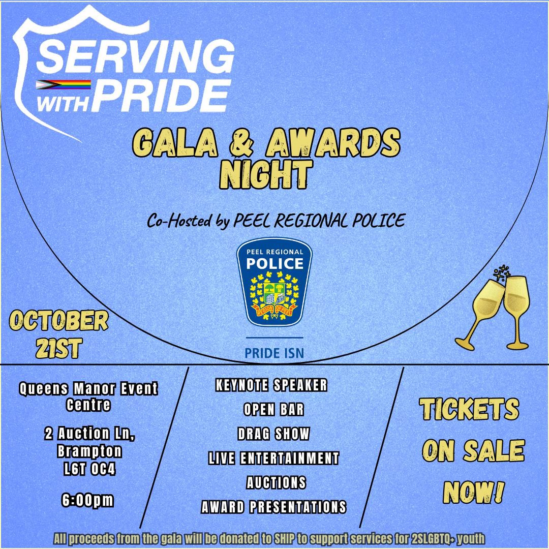 Peel Regional Police on Twitter: "RT @swpontario: Tickets for the 2023 Serving With Pride Gala ...