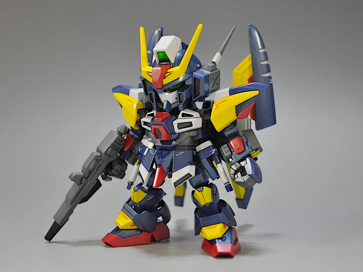 わかおさのすけ on Twitter: "SDガンダムクロスシルエット トルネードガンダム完成しました CSフレームを選択してキットをストレートに製作 塗り分けはマスキング処理をして ...