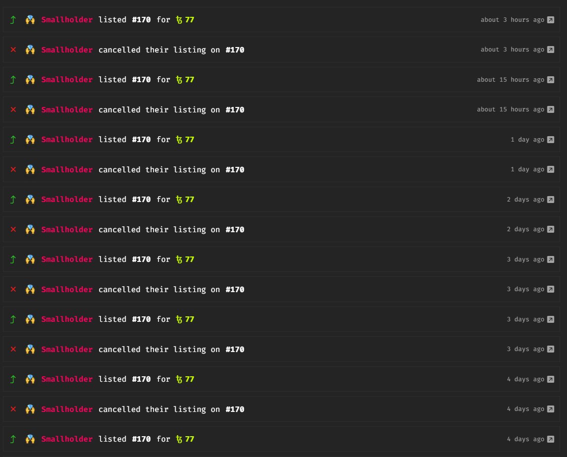 nftspritz.tez/eth on Twitter: "why do ppl do this on @fx_hash_ and what can be done to prevent ...