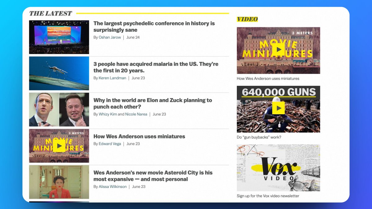 Tw93 on Twitter: "#工程师学习 一个很适合学习英语的新闻网站「Vox」，新闻中十万个为什么的那种感觉，解释型新闻网站，相比其他的外文英文，很多时候你并没有什么兴趣阅读下去 ...