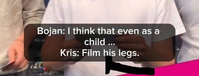 Ugnė on Twitter: "This is insane bc he was so sweet and then Bojan started talking and KRIS ...