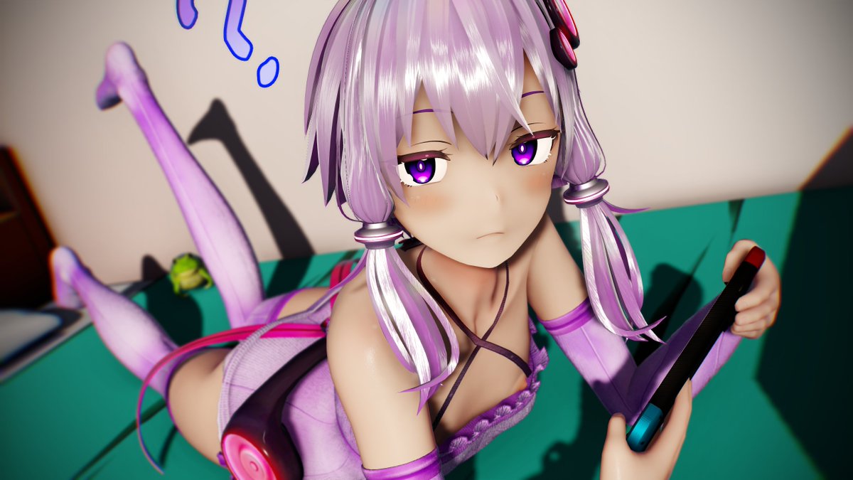 結月ゆかり 「iwaraに動画アップしました #SKBMMD「ゆかりさんのいる日常」①② 」|べにやくらげのイラスト