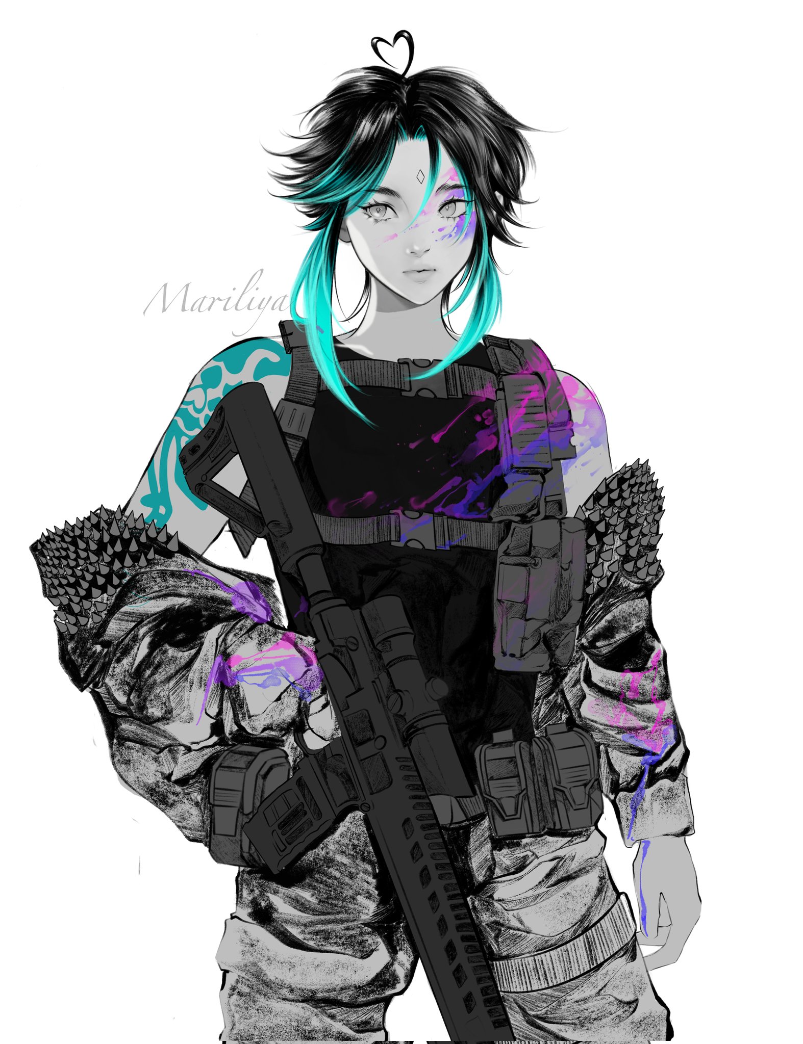 Paintball Cartoon Girl