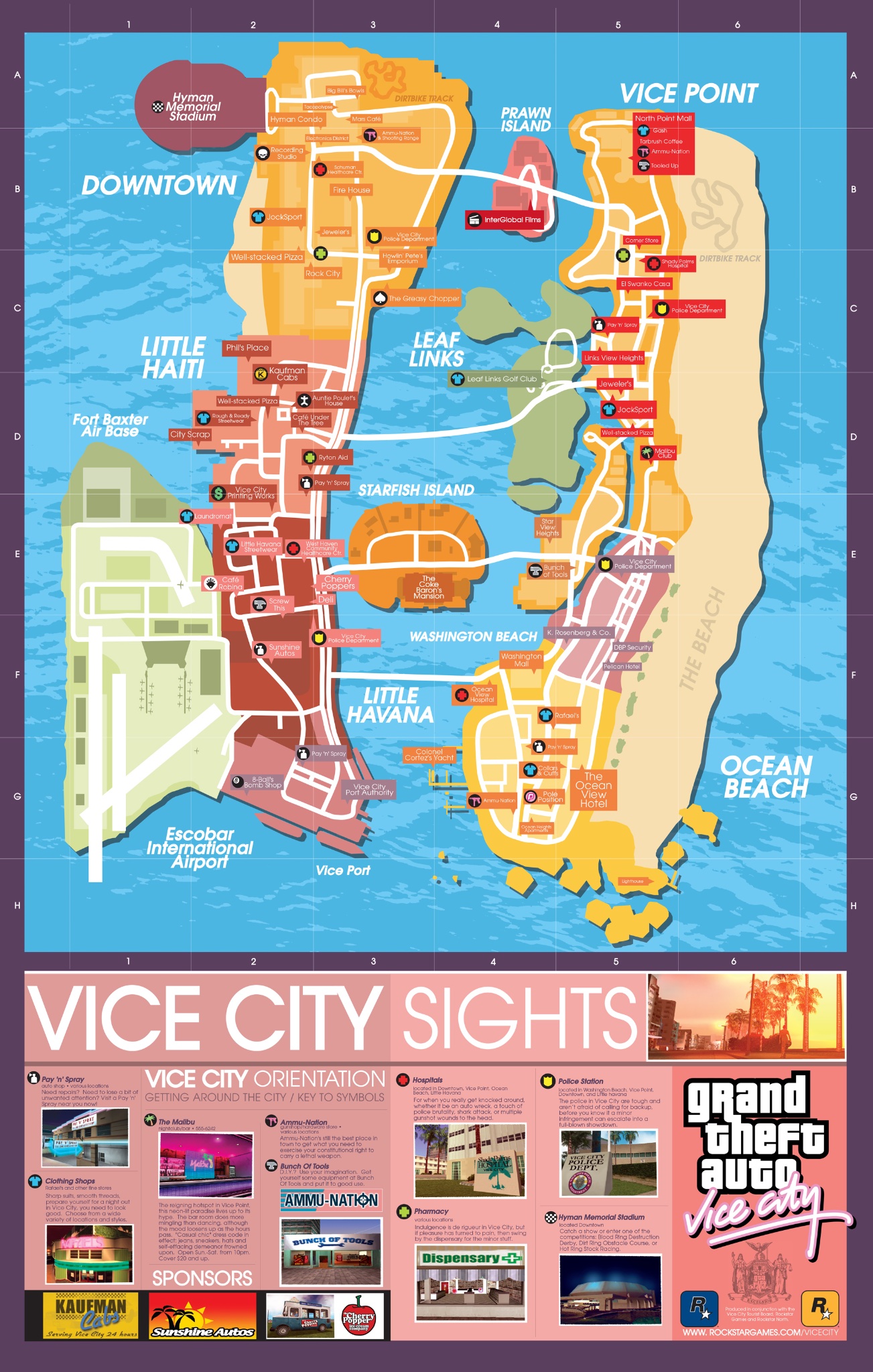 Vice City Map With Locations