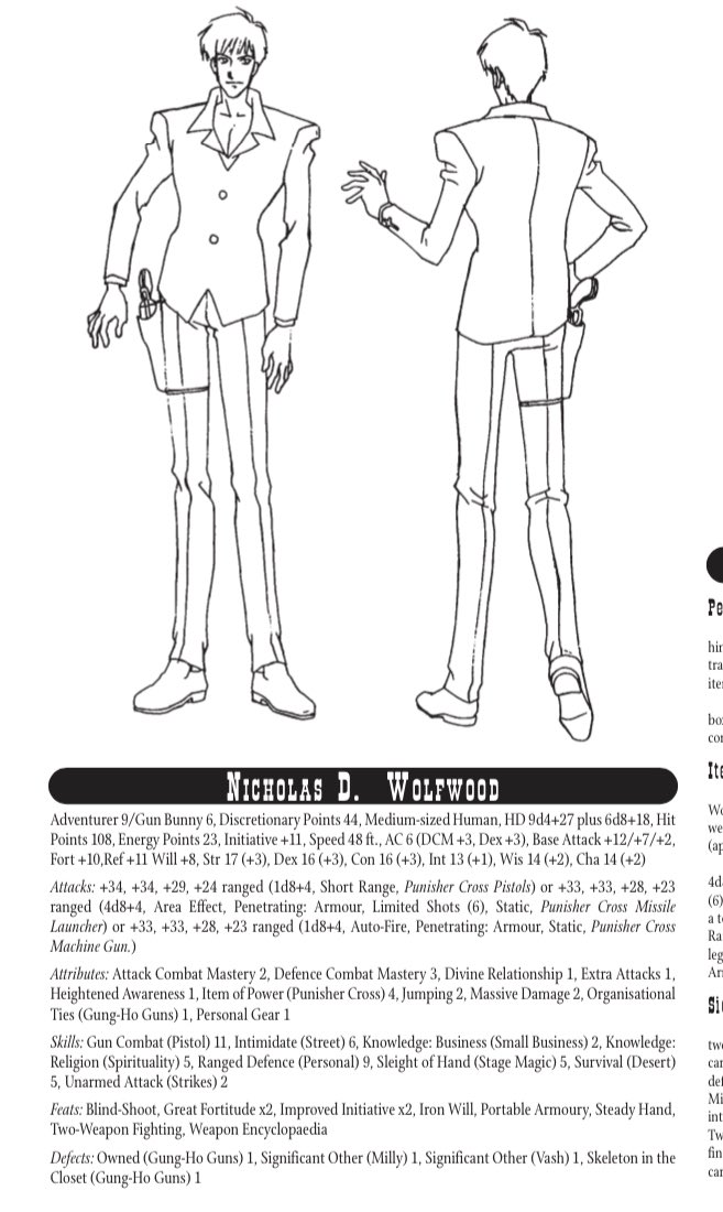 bigolas dickolas woIfwood on Twitter: "crazy that they have both milly AND vash as wolfwood's ...