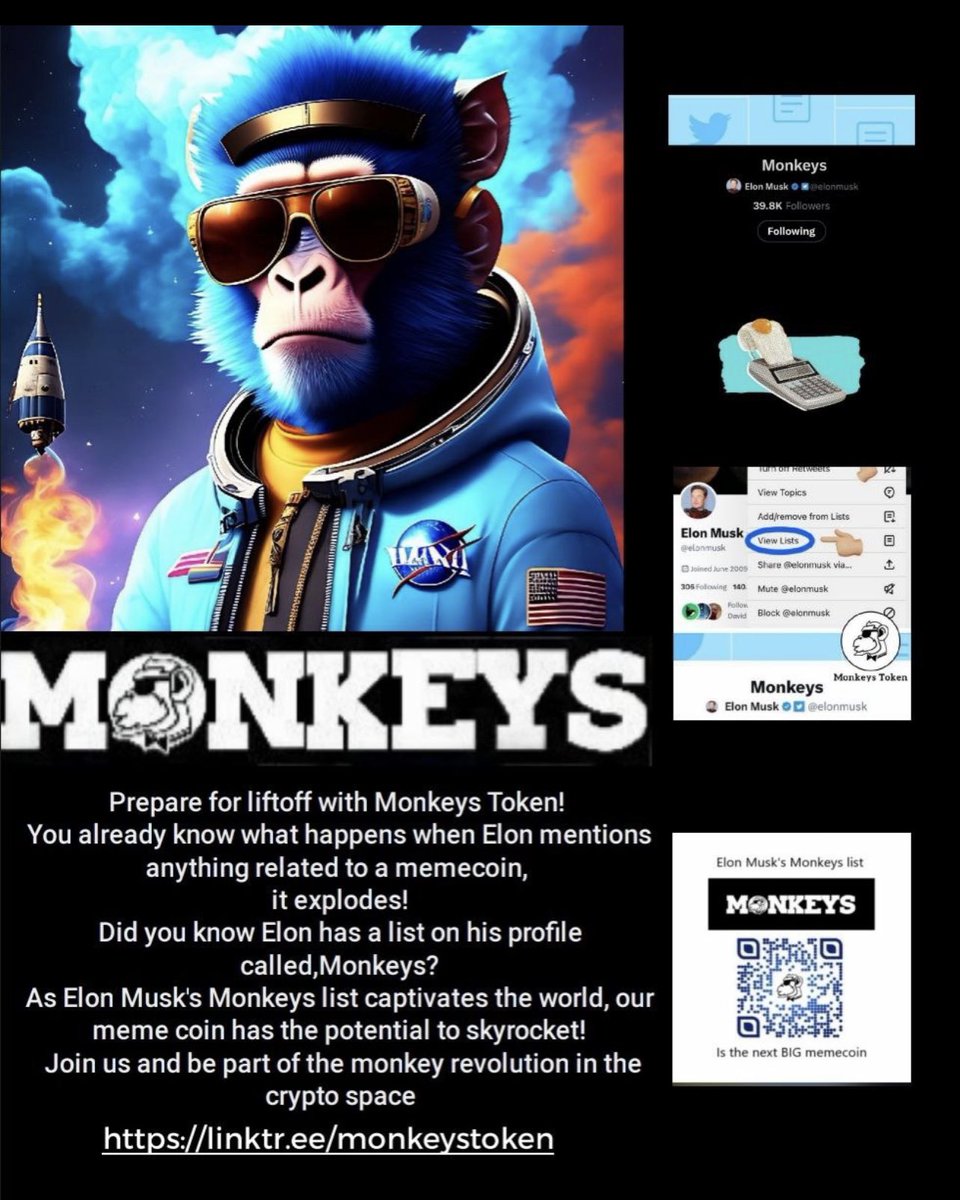 GENDER BENDER on Twitter: "Not your grandmas memecoin ! Elon Musk has a list called monkeys ...