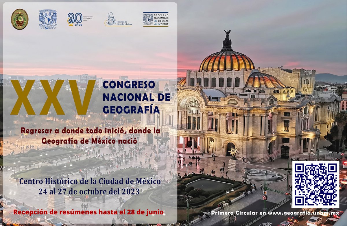 Instituto de Geografía UNAM on Twitter: "‼Quedan 2 días para participar en el XXV Congreso ...
