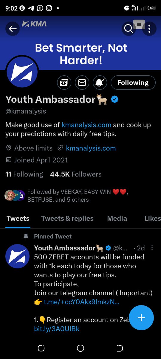 Ran kin on Twitter: "Visit @kmanalysis for the best sports prediction with a 95% winning rate ...