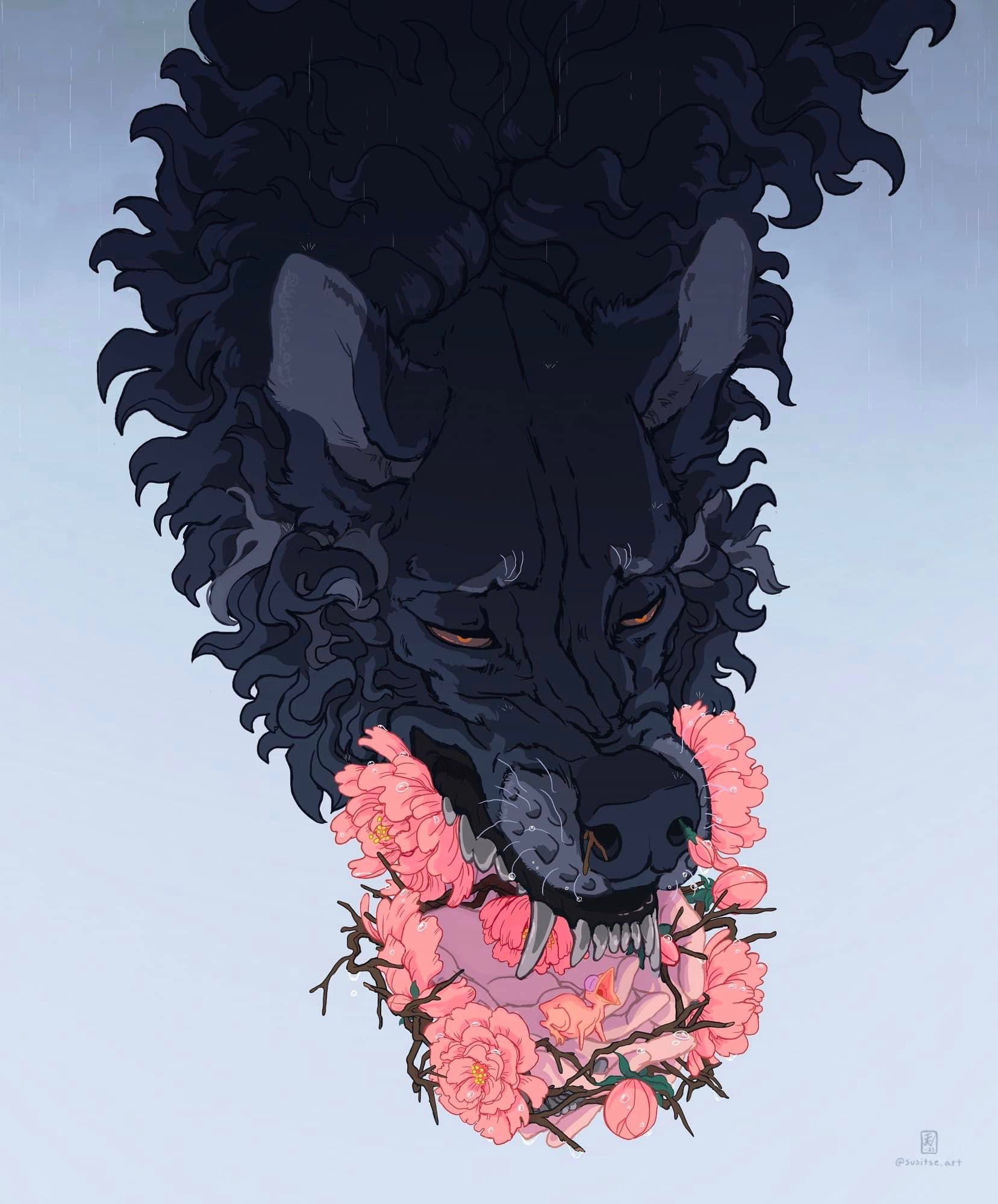 Blue And Black Wolf Tumblr