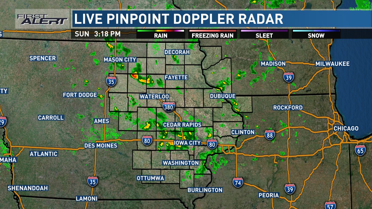 KCRG-TV9 First Alert Weather on Twitter: "Rain totals have turned around in a hurry! In just one ...