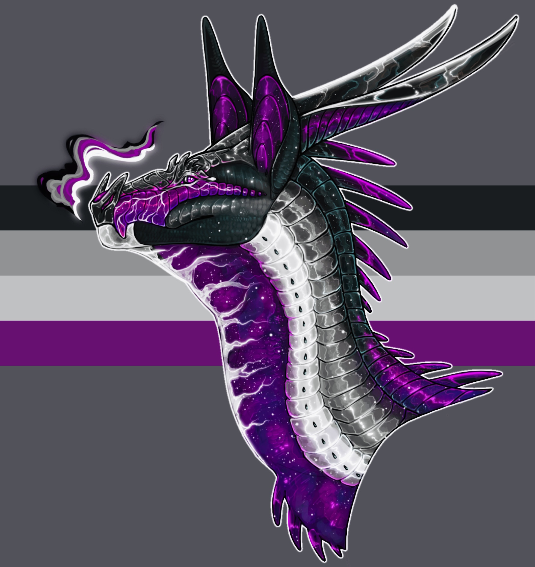 Electric Blue On Twitter Dont Normally Work With Purple But We Got There Asexual Pride