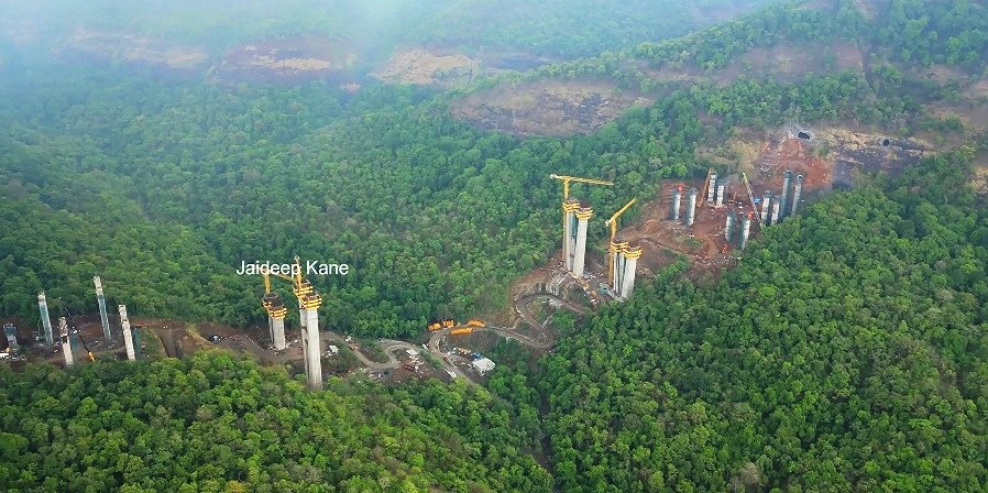 Mega-Infro on Twitter: "Construction Status of Mumbai Pune expressway Missing link project 🛣️🏗️ ...