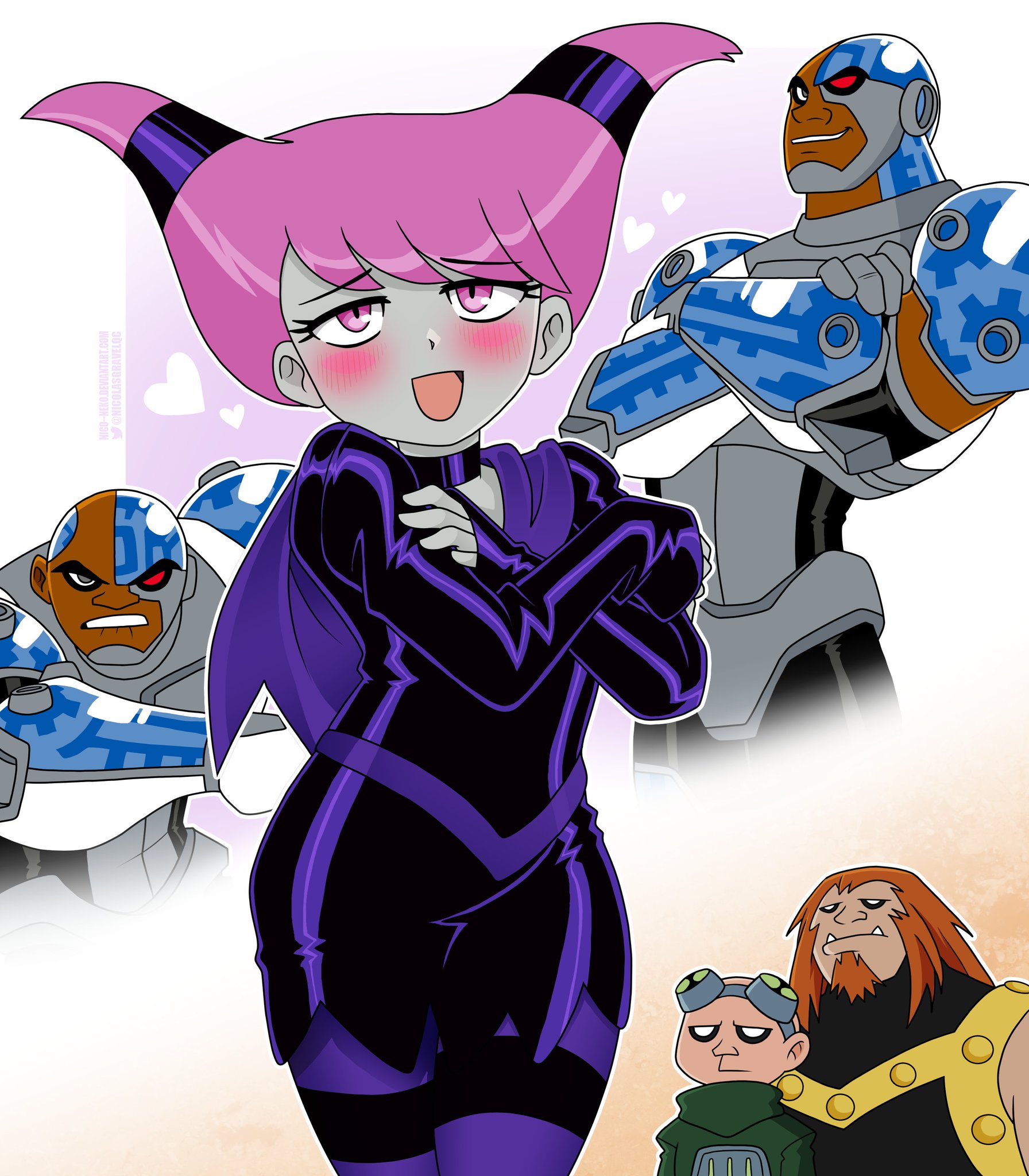 Jinx And Cyborg Teen Titans And Friends HD Wallpaper Collection