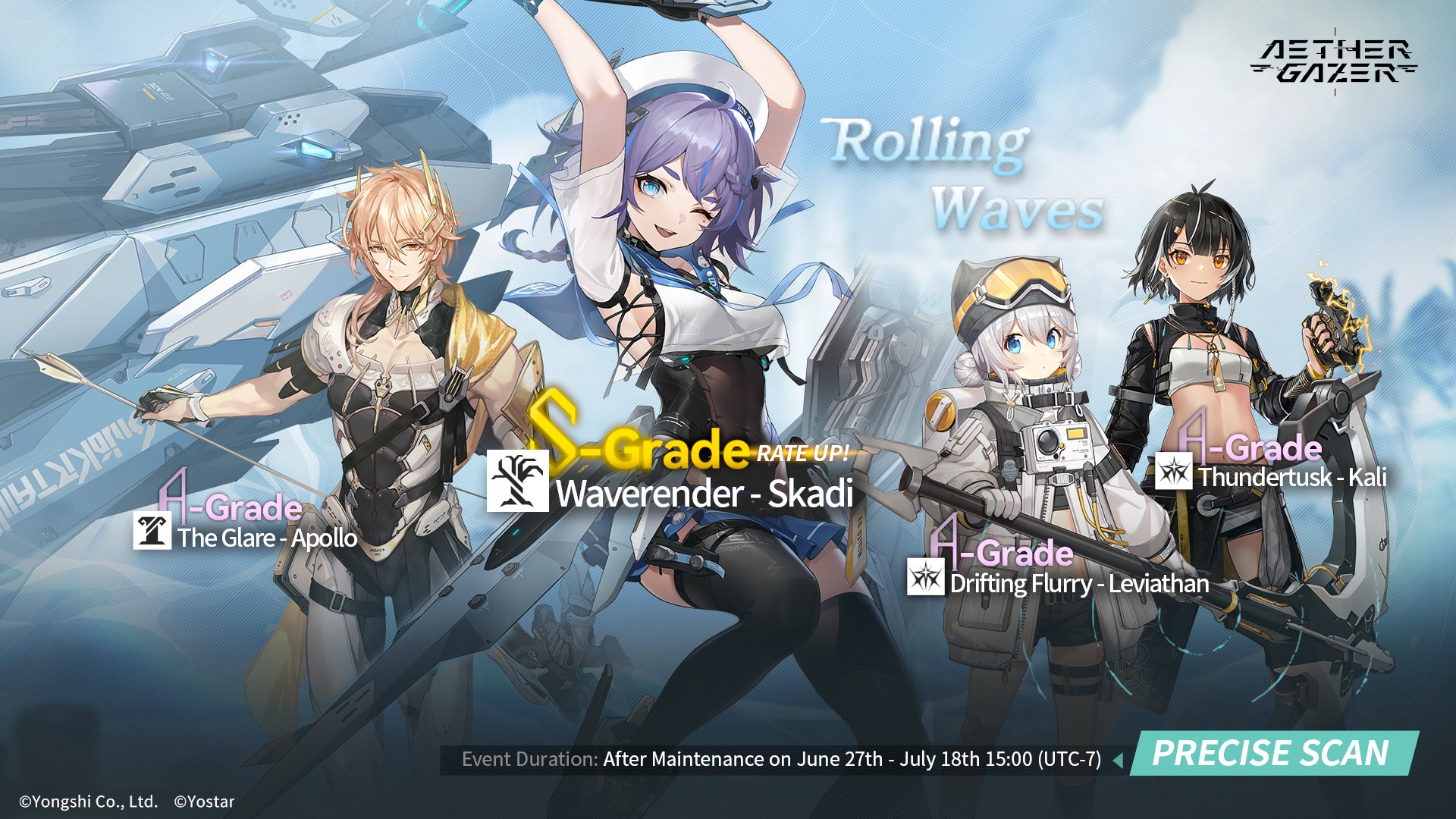 Aether Gazer on Twitter: "Dear Admin, the precise scan "Rolling Waves" will be available soon ...