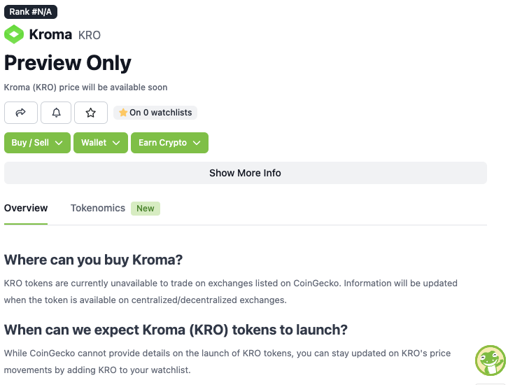 Kroma on Twitter: "You can search $KRO in @CoinMarketCap and @coingecko now. #coinmarketcap #cmc ...