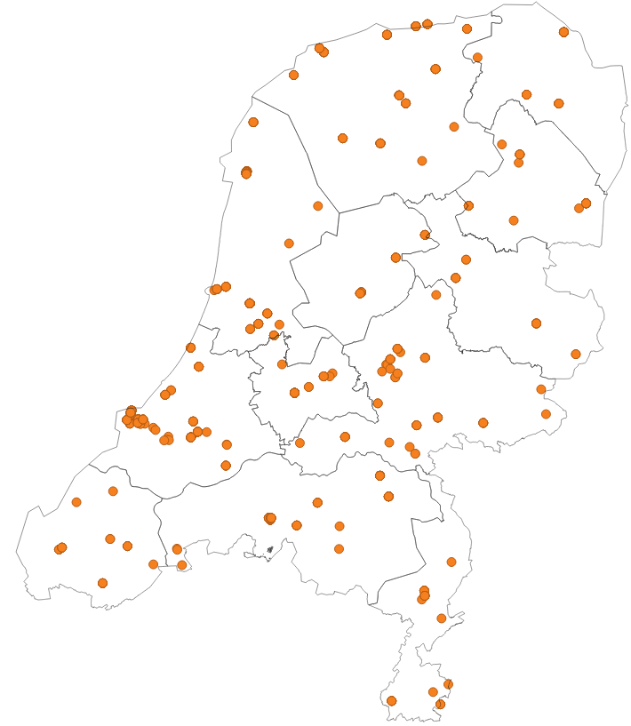 Simple Netherlands Map