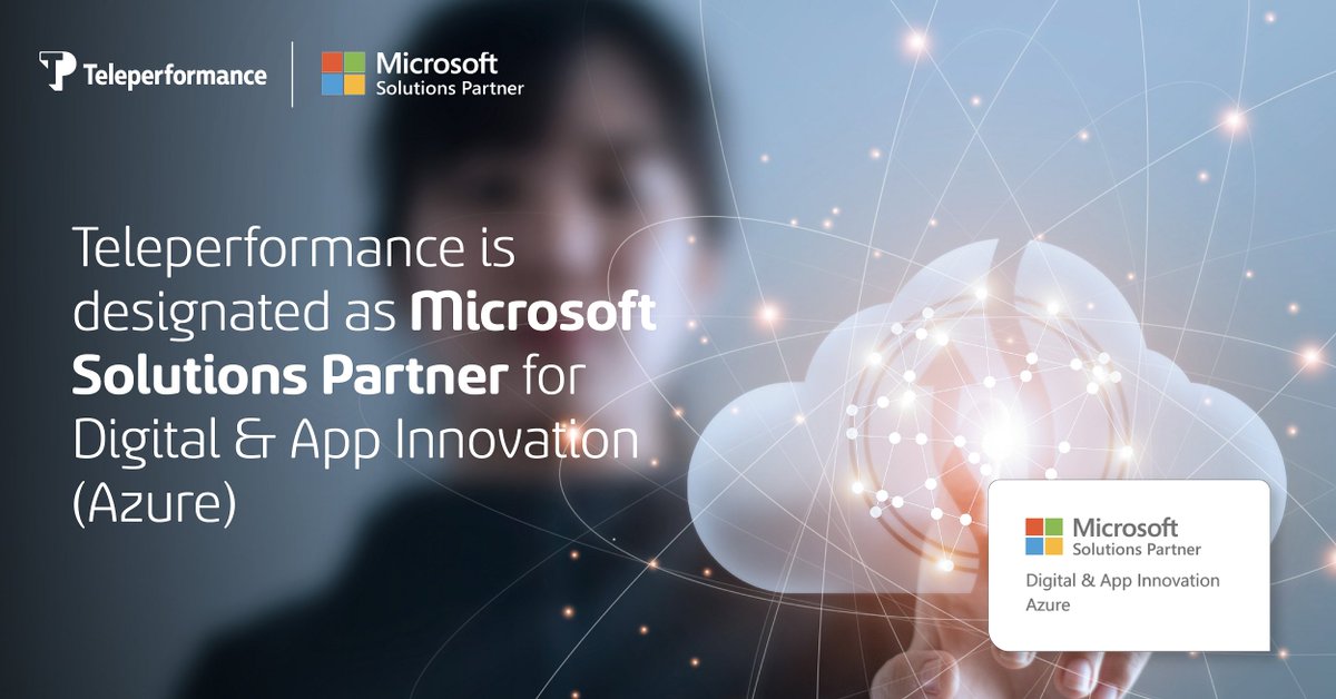 Teleperformance on Twitter: "Teleperformance has officially received a Microsoft Azure Cloud ...