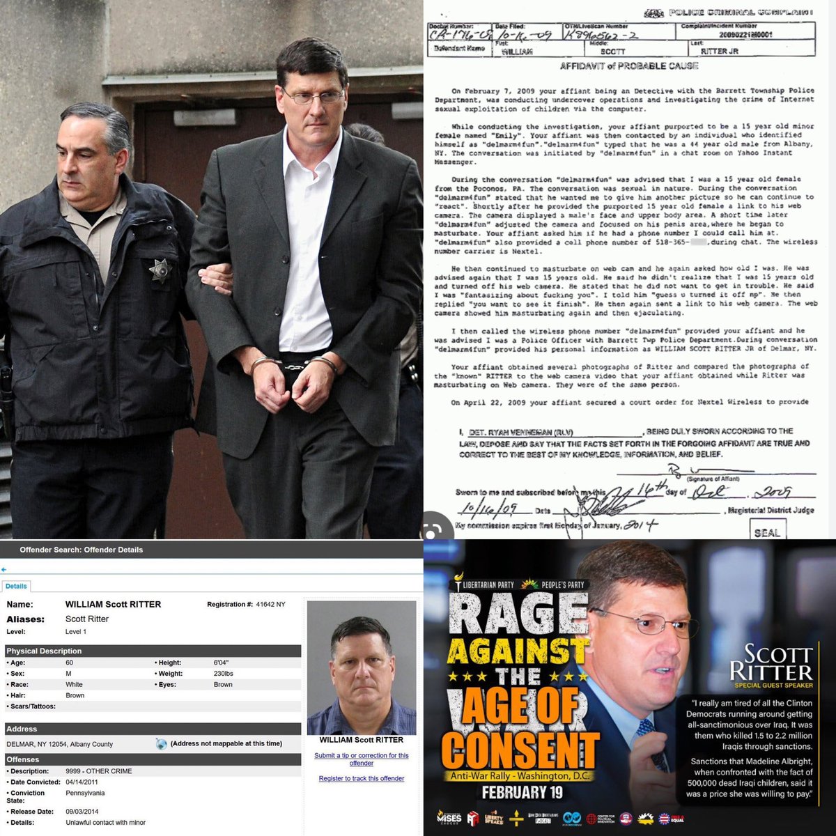 BasicInc. on Twitter: "Homie is hanging out with a legit sex offender Fellas, AKA Scott Ritter ...