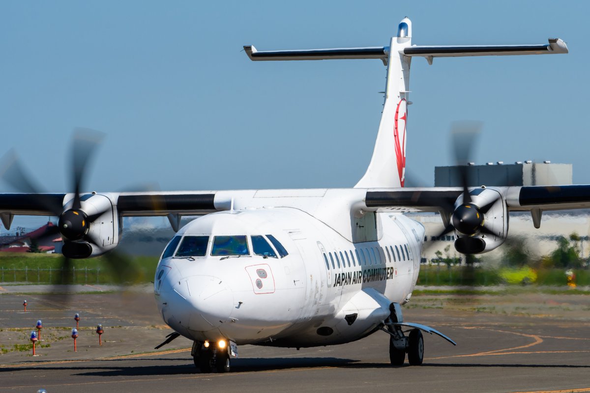 YOSAN ⁴⁶🐬 on Twitter: "【4K】'23,6,26 OKD/RJCO JAC(NTH) ATR42-600 JA03JC 11HCの代打で来ているJACのATR JACの ...