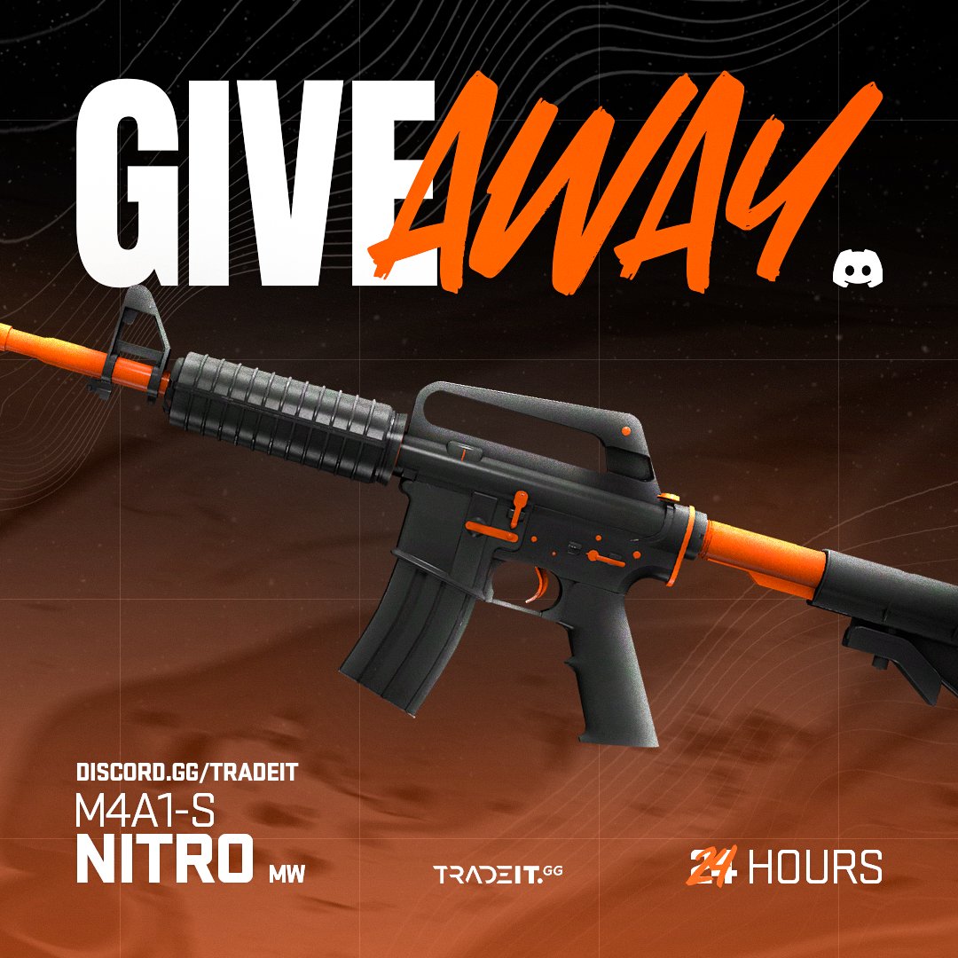 TradeIt.gg on Twitter: "M4A1-S Nitro MW 2X Giveaway! 🎉 To enter: 1. Follow @tradeit_gg 2. Tag 2 ...
