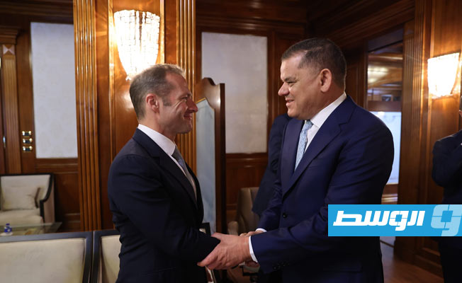 Alwasat Libya on Twitter: "Dabaiba discusses elections and government spending with French Envoy ...