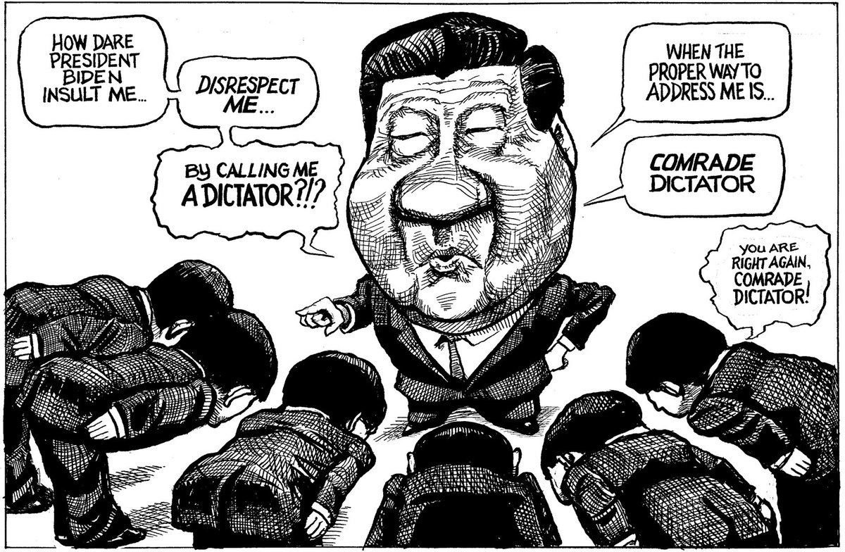 Political Cartoon on Twitter: "Kal on #XiJinping #China - political ...