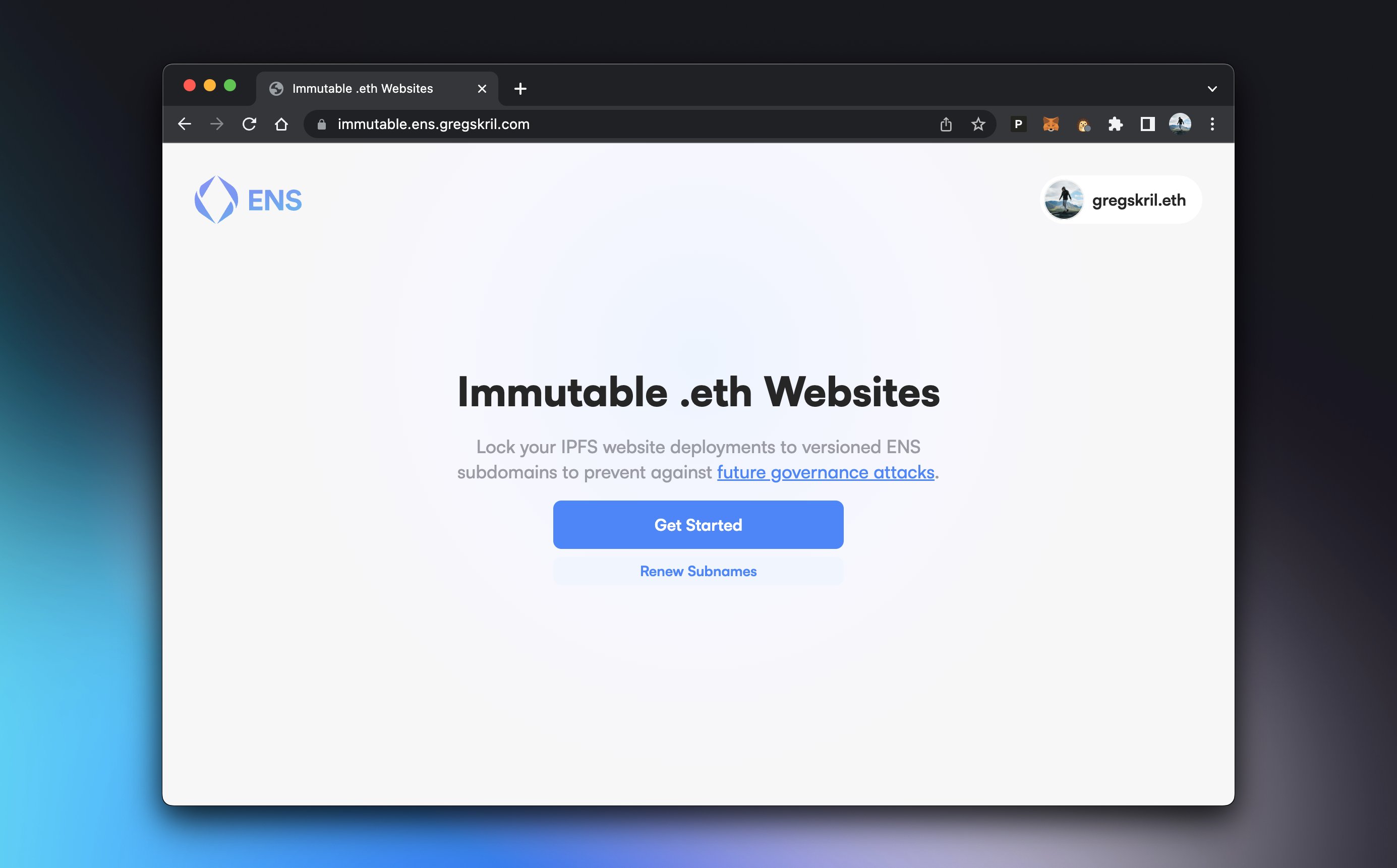 ens.eth on Twitter: "RT @gregskril: 🔒 Lock IPFS content to versioned @ensdomains subnames for ...
