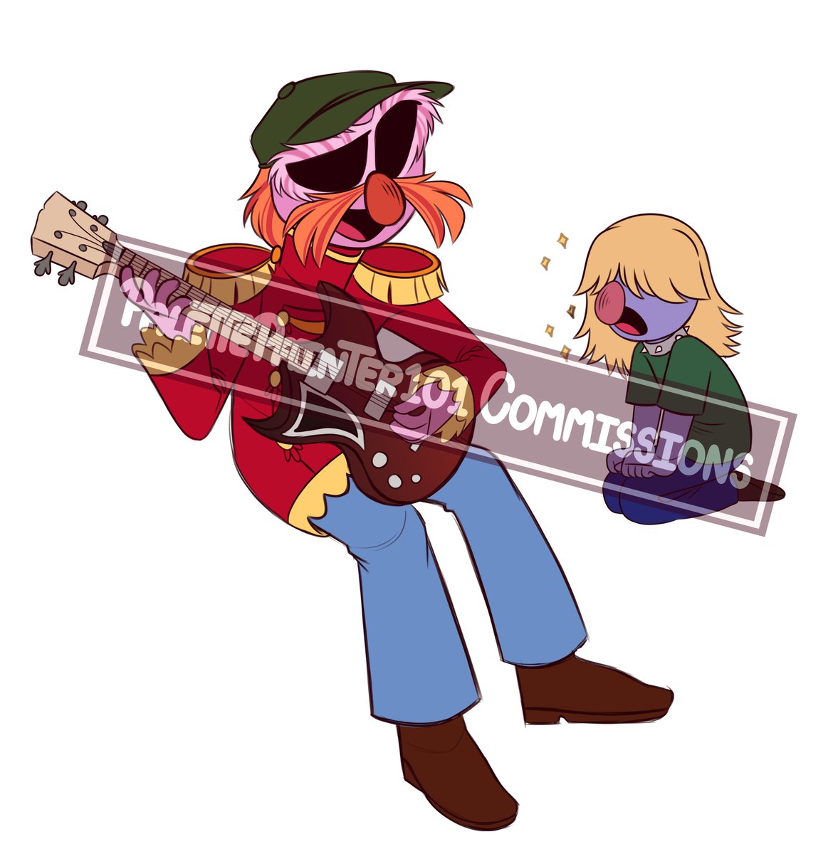 COMMISSIONS OPEN on Twitter: "(first muppet commission!!) Commission for @officalbanettei of ...