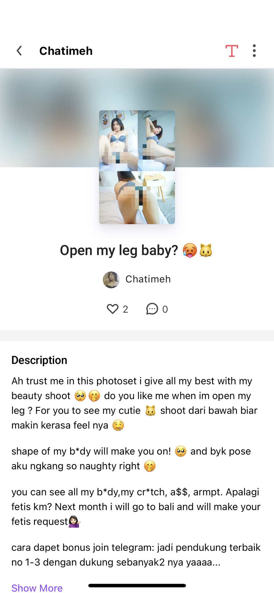 istri virtual on Twitter: "Open my leg baby? 🥵🐱 https://t.co/iHbsehgkXo https://t.co/NbMXTMka5n ...