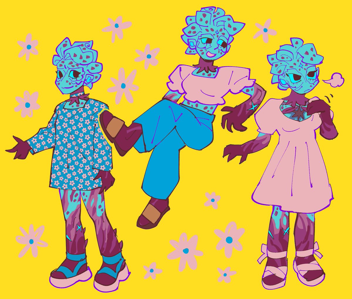 oc) my ancient alien girly」|EASWIN REAL NOW🍔🦈のイラスト