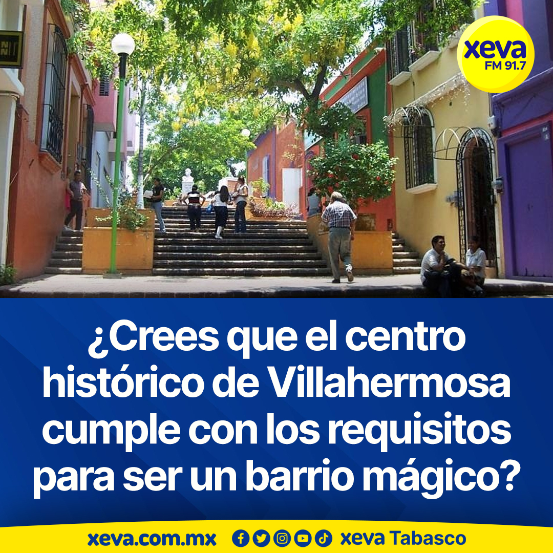 XEVA TABASCO on Twitter: "🤔 ¿Crees que el centro histórico de #Villahermosa cumple con los ...