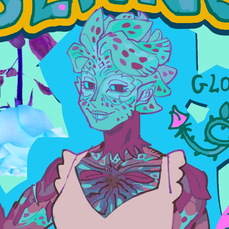 oc) my ancient alien girly」|EASWIN REAL NOW🍔🦈のイラスト