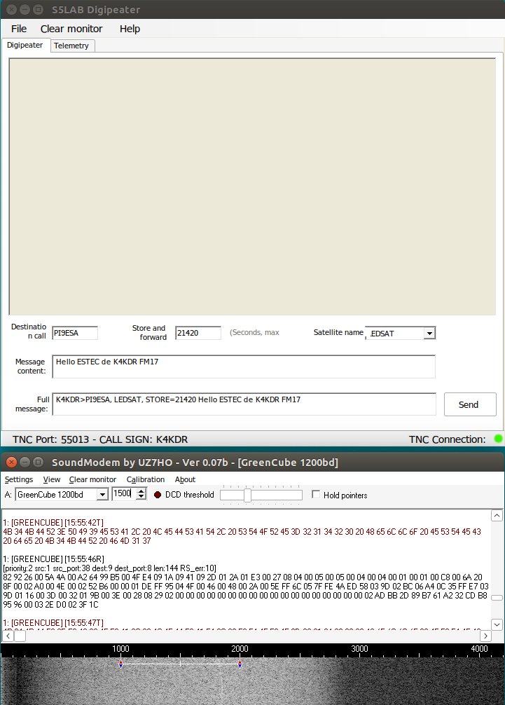Scott Chapman on Twitter: "Tried the LEDSAT digipeater during the 1st ...
