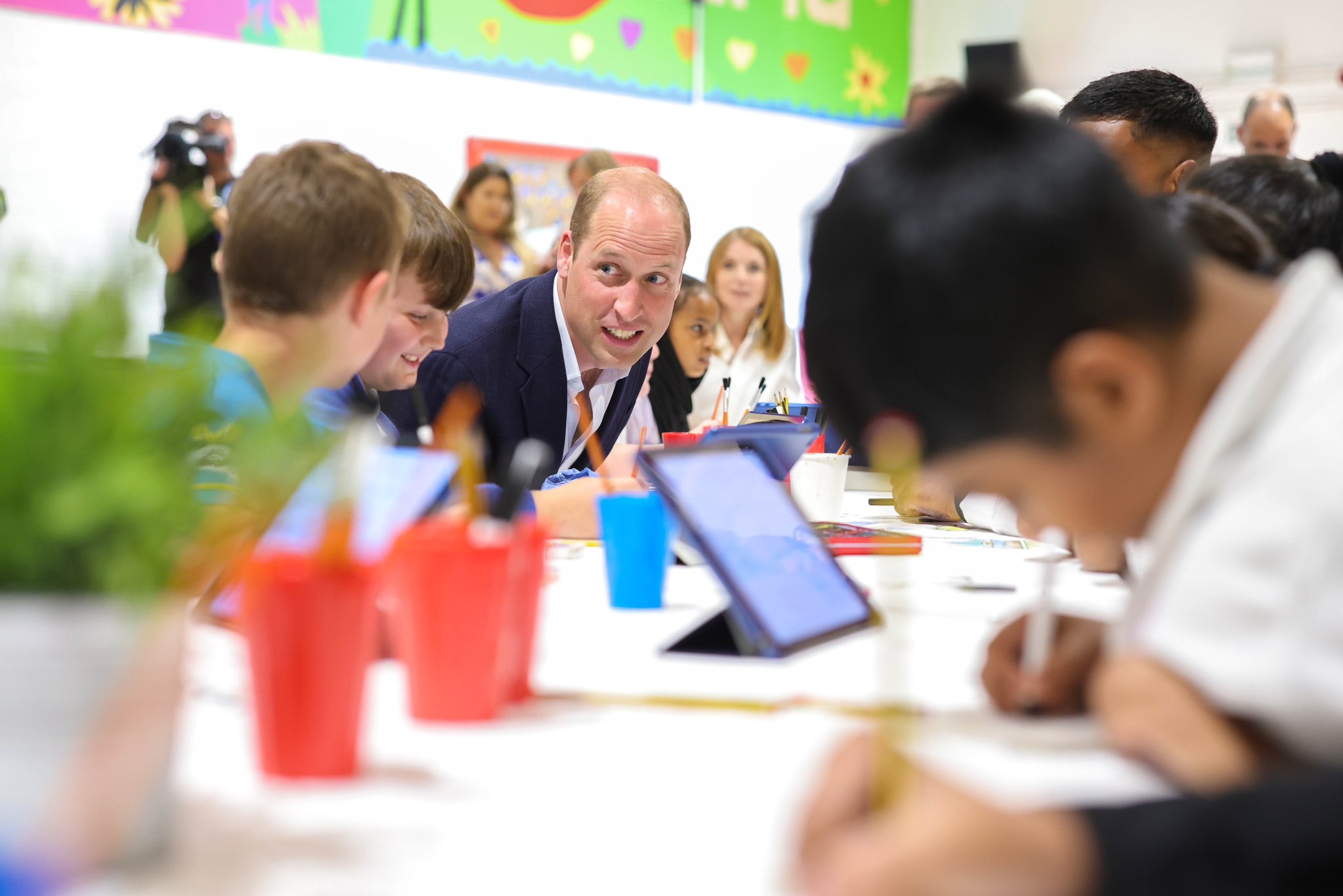 Isa on Twitter: "Prince William during a visit to Maindee Primary School in Newport where he ...
