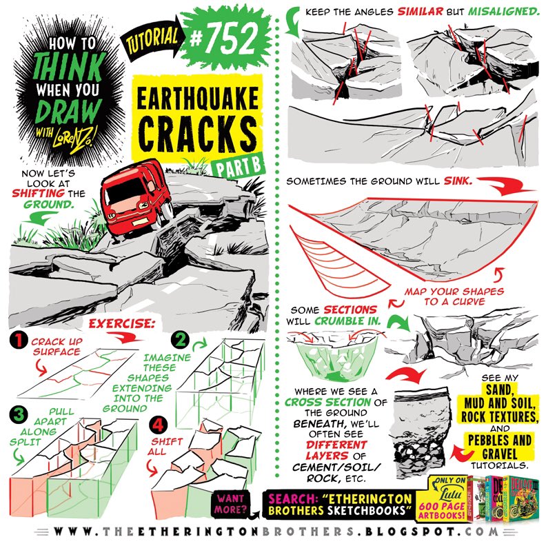 Etheringtonbrothers On Twitter Earthquake Cracks Part Two From The How To Think When You Draw
