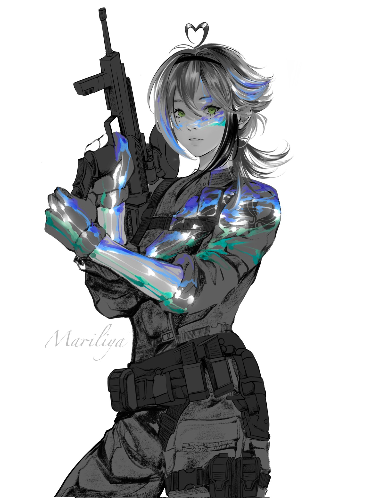 Paintball Cartoon Girl