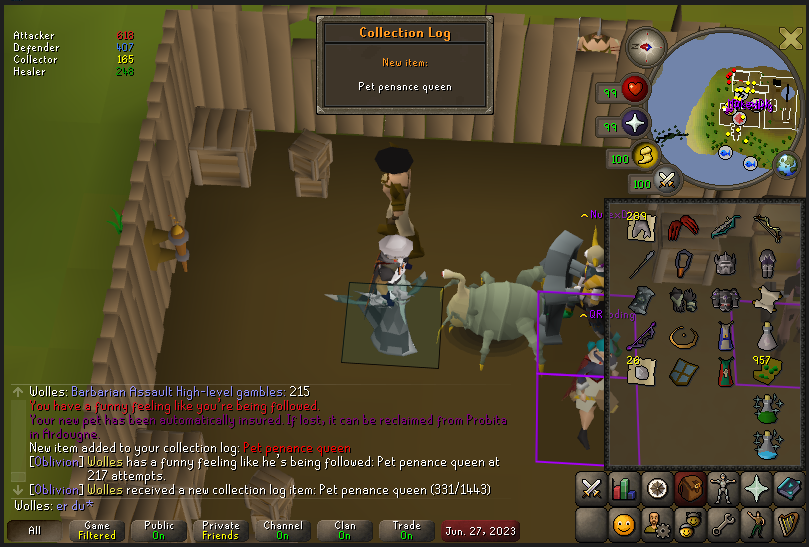 Wolles on Twitter: "Penance queen 14/52 - 217 GAMBA"