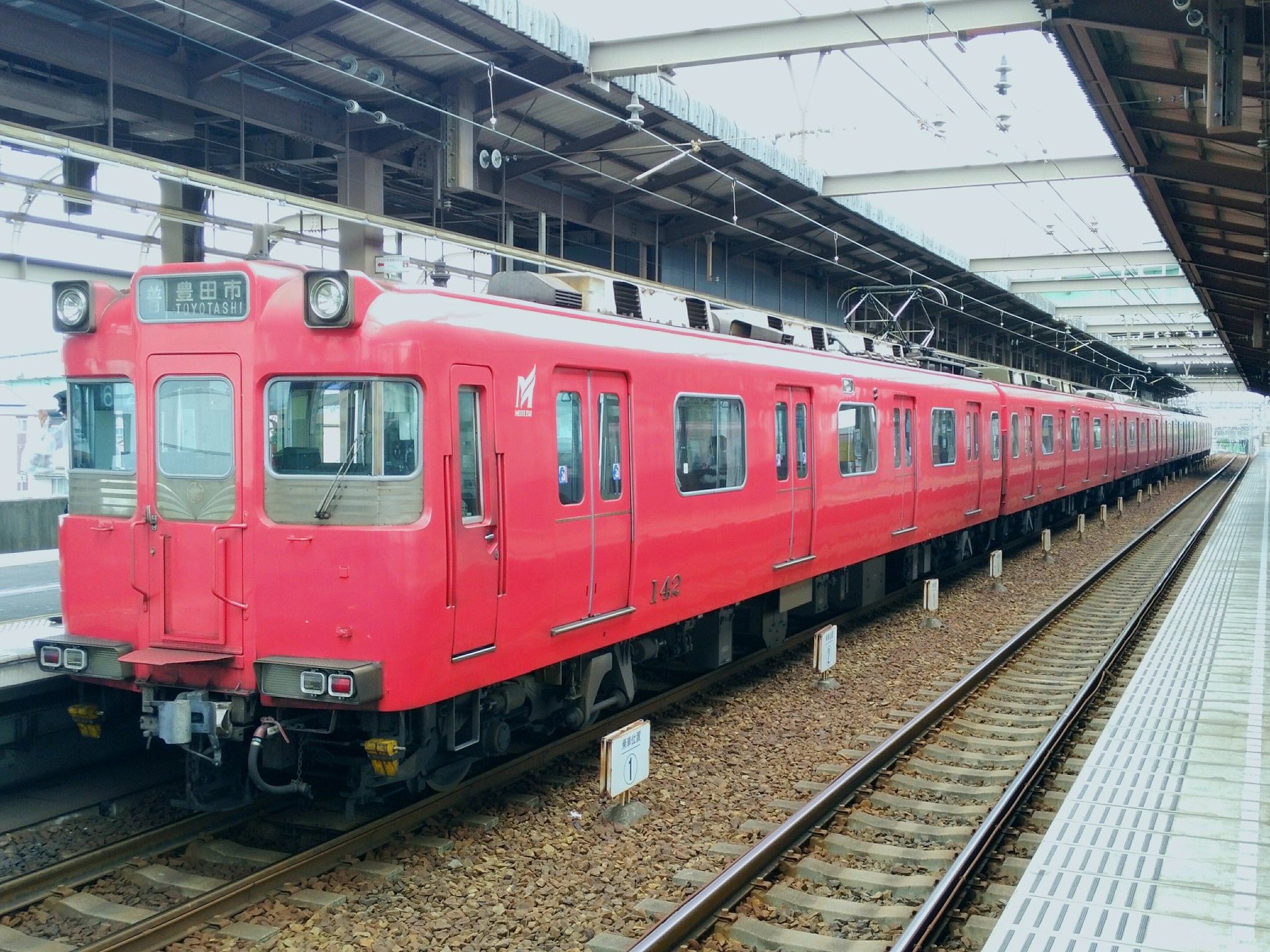 のんたん/けたみと on Twitter: "#1日1列車 Part19 形 式:名古屋鉄道100系112F 撮影場所:名鉄犬山線/名市交鶴舞線上小田井駅 日 時: 2019年8月26日 ...