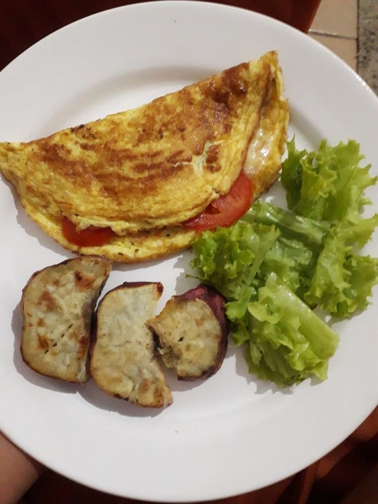 Kitty 🪽 On Twitter ° Omelette Con Tomate Y Batata Dulce 189 Kcals