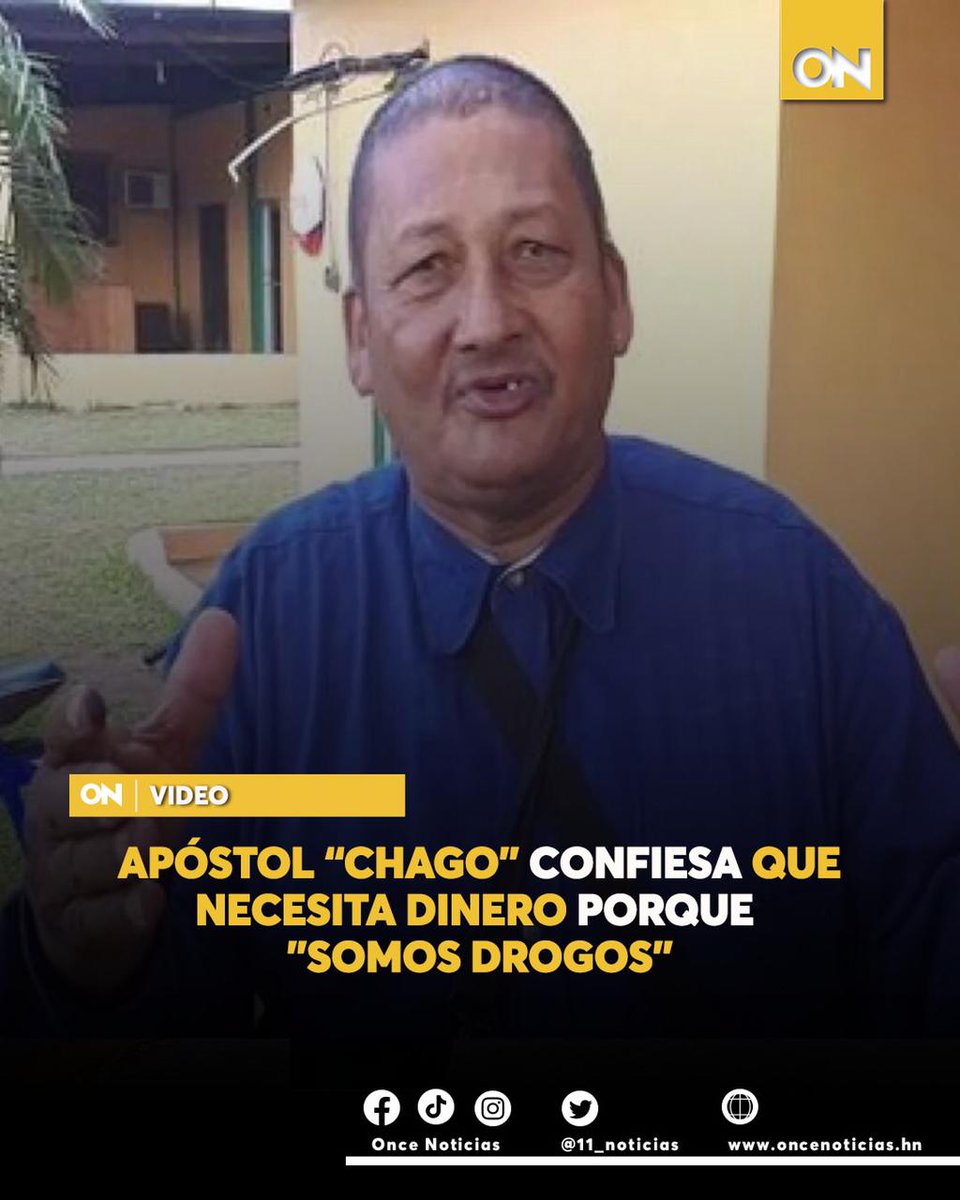 Canal 11 on Twitter: "#VIDEO📹 | De nuevo el apóstol Santiago Zúniga más conocido como “Chago ...