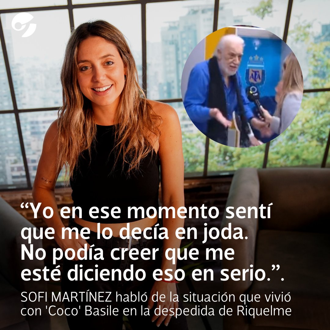 Micha on Twitter: "El Coco Basile leyendo la nota de Sofi Martinez"
