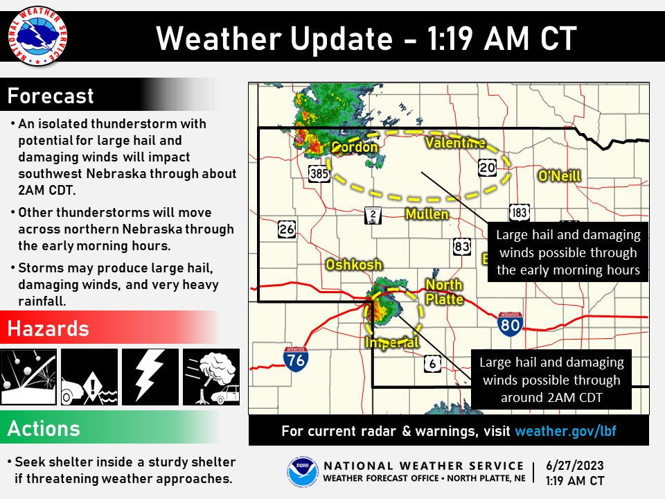 Nws North Platte On Twitter 1 19am Cdt Be Alert For The Potential