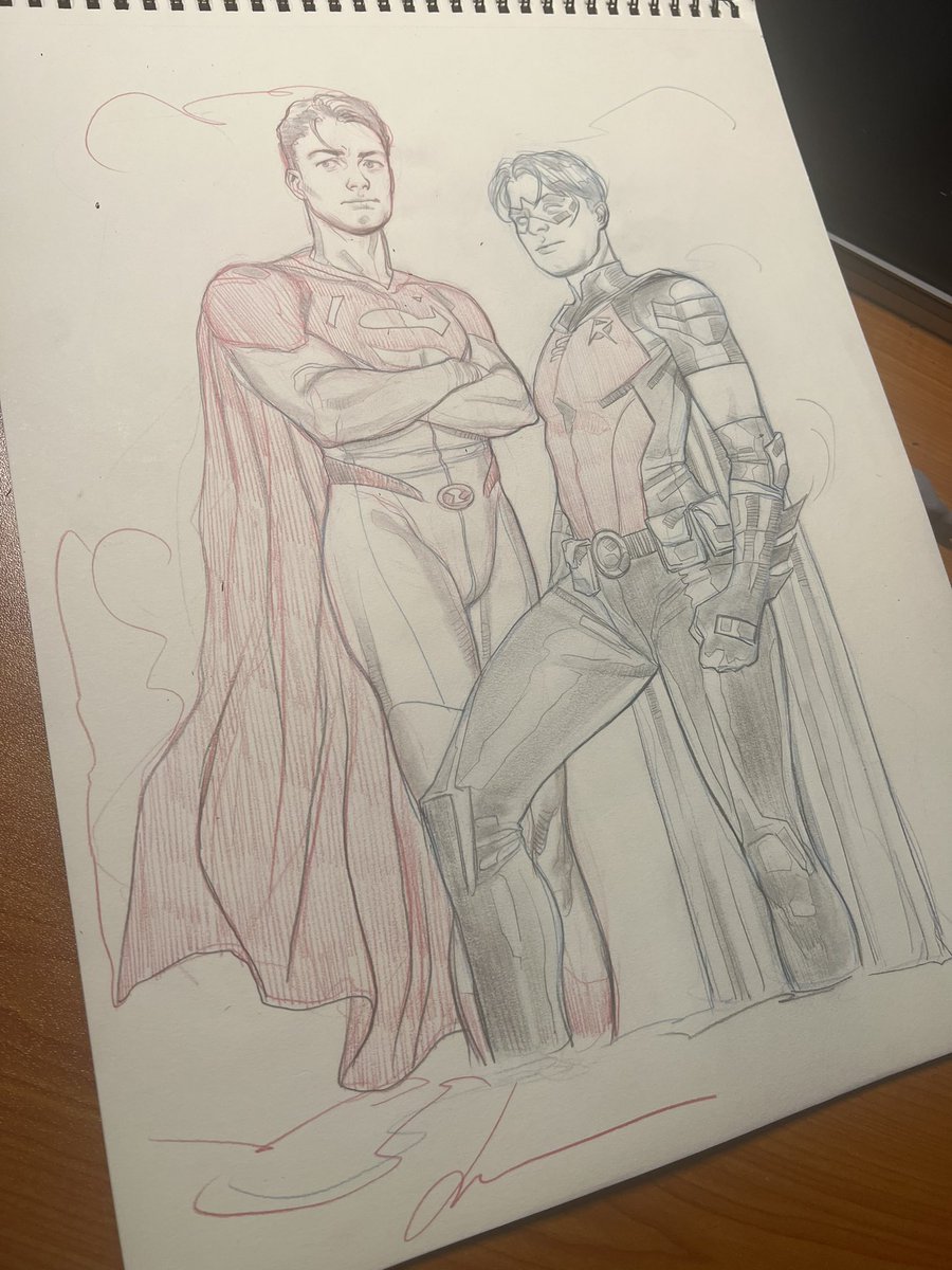 「Jon Kent and Robin commission 」|SwayArtのイラスト