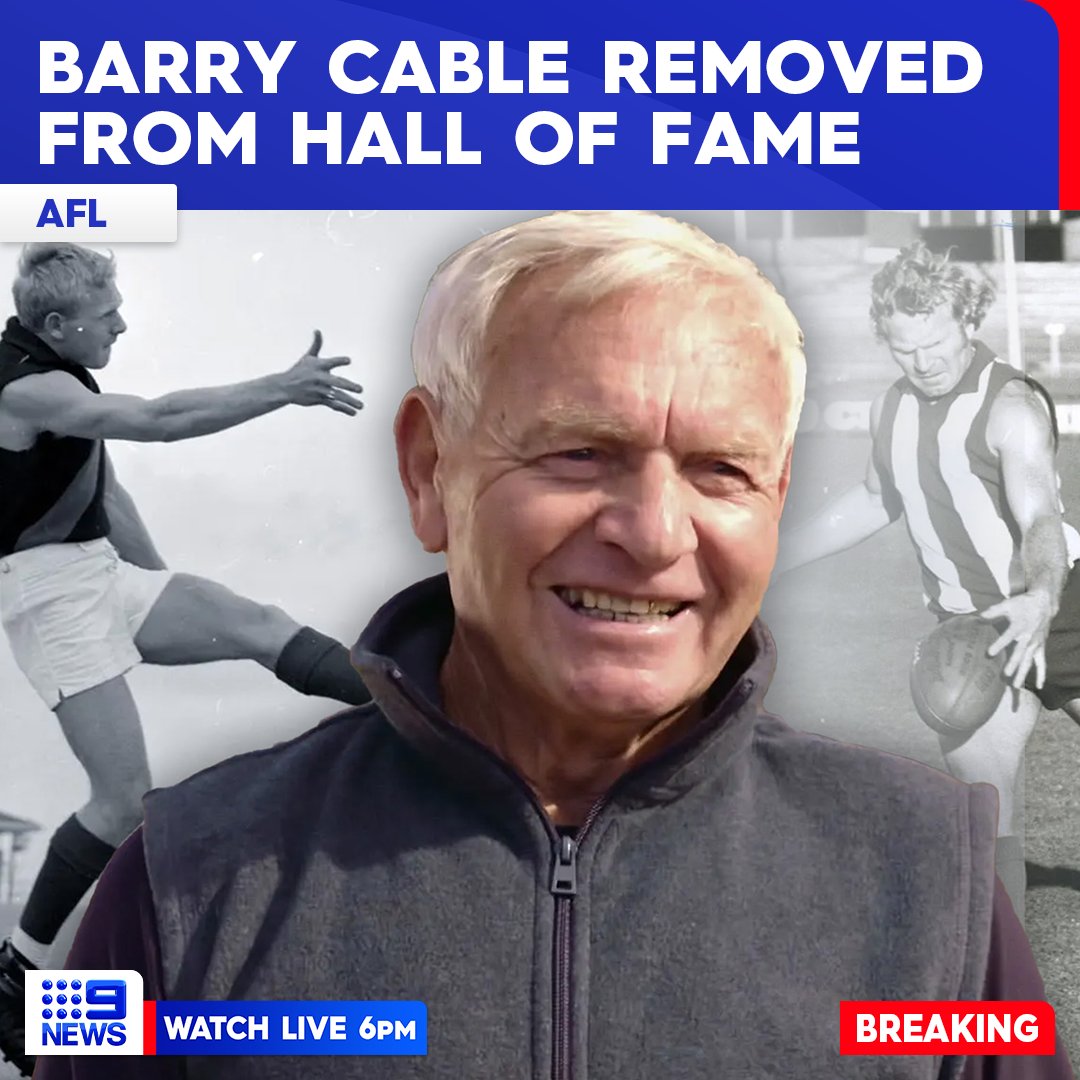 9News Perth on Twitter: "#BREAKING: Barry Cable has been immediately removed from the AFL Hall ...