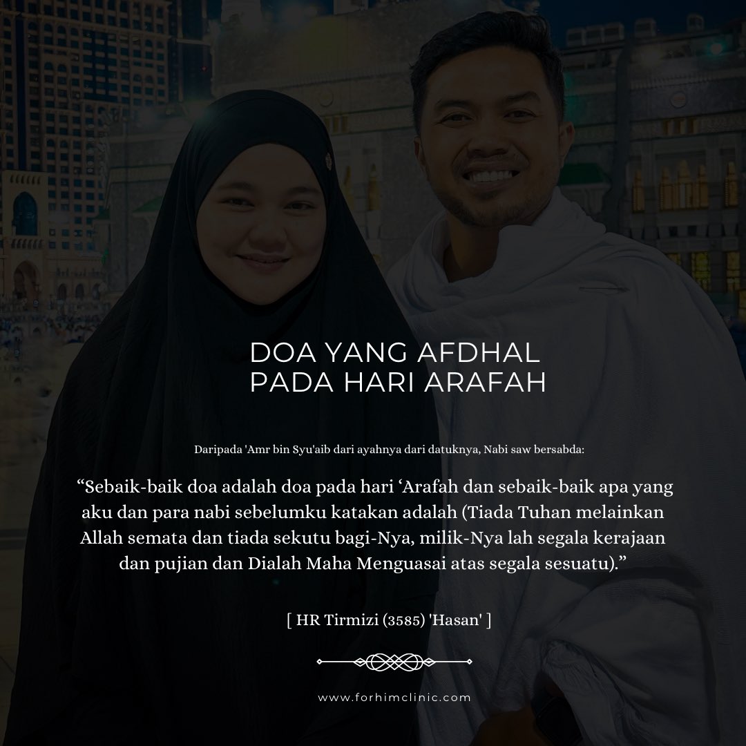 Dr Samhan on Twitter: "HARI MUSTAJAB DOA' = HARI ARAFAH Hari ini merupakan Hari Arafah, hari ...