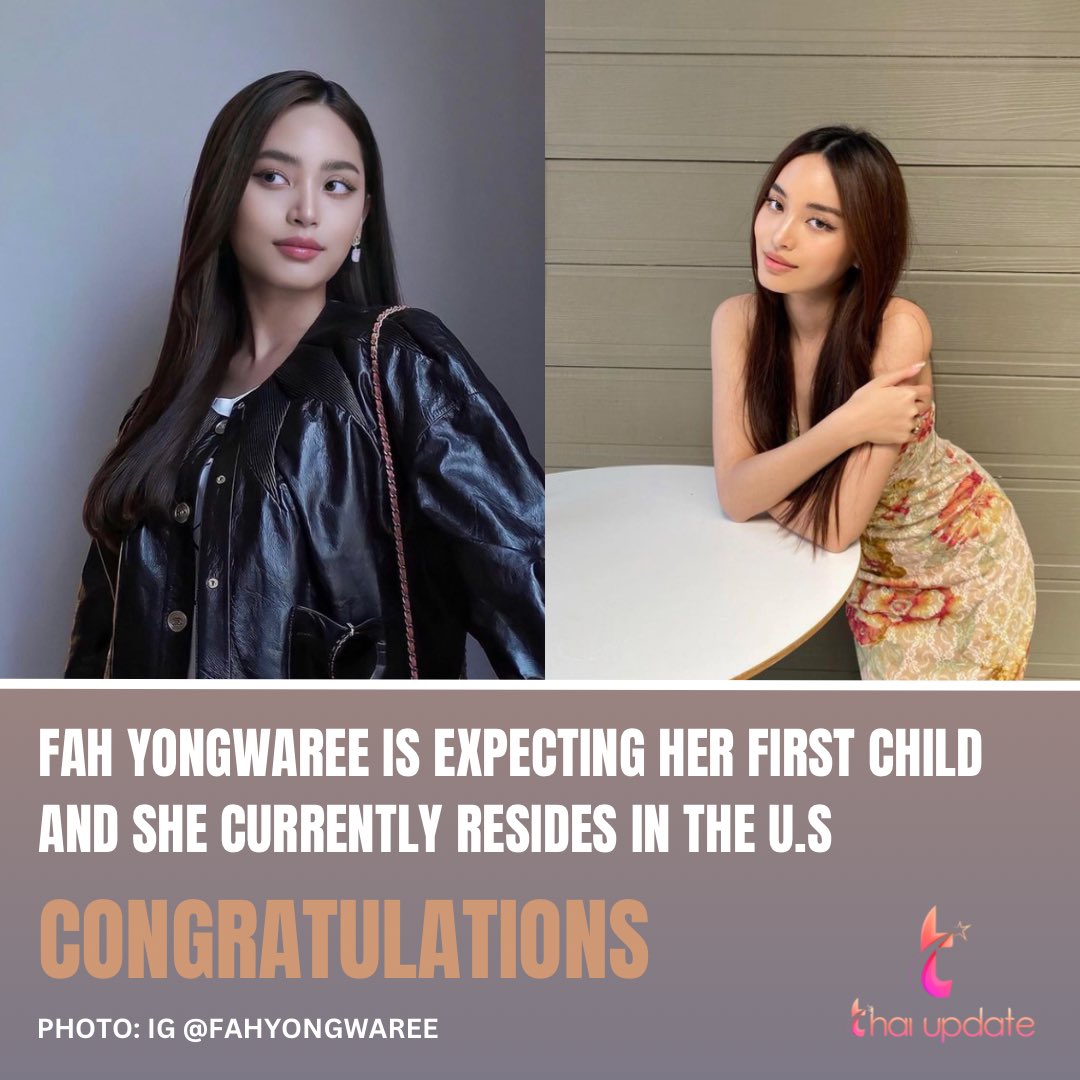 Thai Update on Twitter: "Fah Yongrawee is expecting her first child and she currently resides in ...