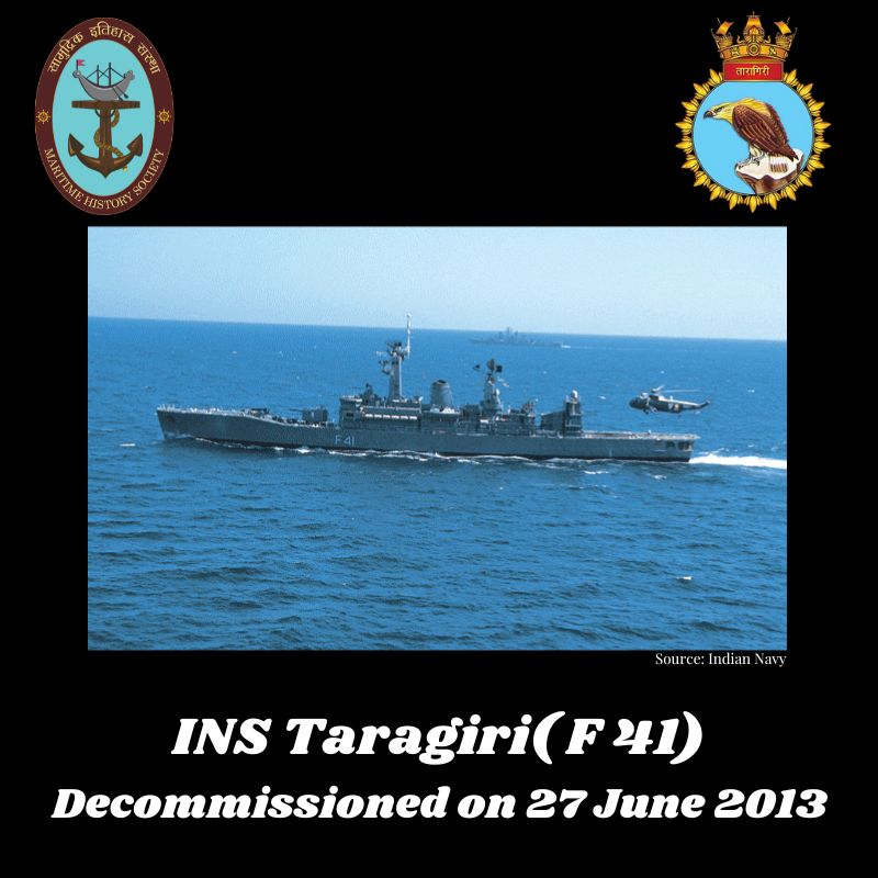 SpokespersonNavy on Twitter: "RT @MHSofIndia: #Onthisday INS Taragiri(F 41), the fifth improved ...