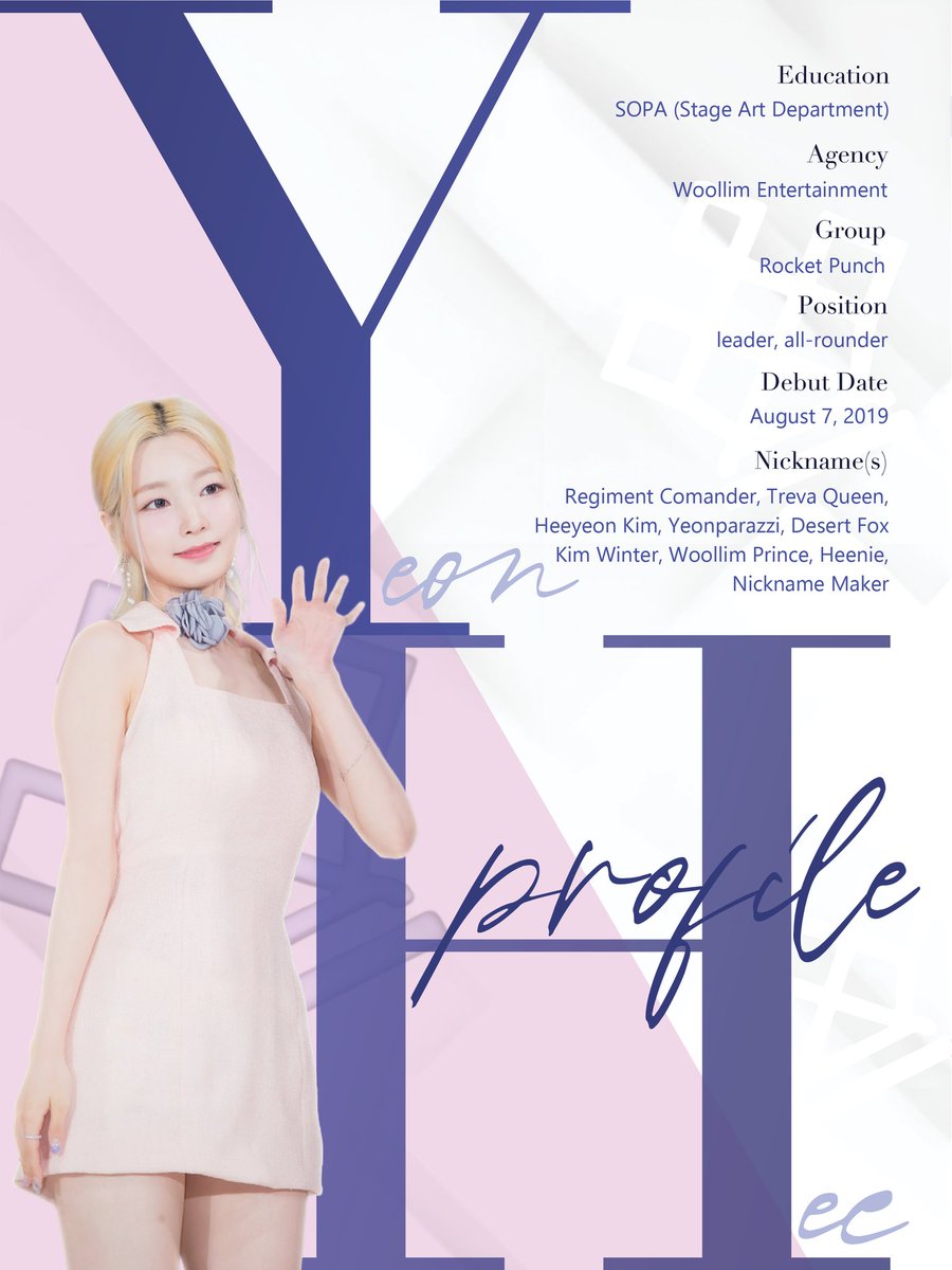 YEONHEE on QUEENDOM 👑 on Twitter: "#YEONHEE GUIDE • PROFILE #연희 #RocketPunch #로켓펀치 #퀸덤퍼즐 ...