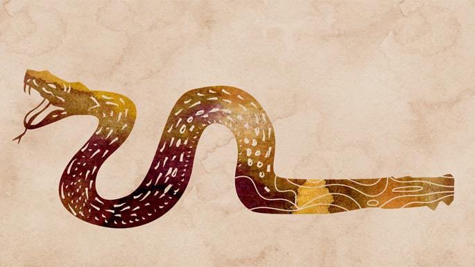 The Hebrew word "serpent" (נחש) has the same gematria value (358) as ...