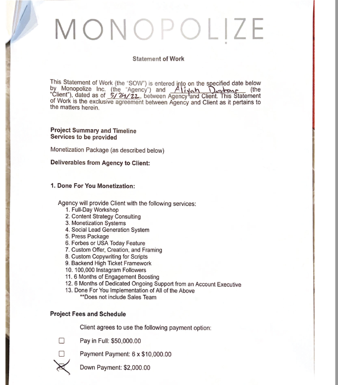 Monopolize